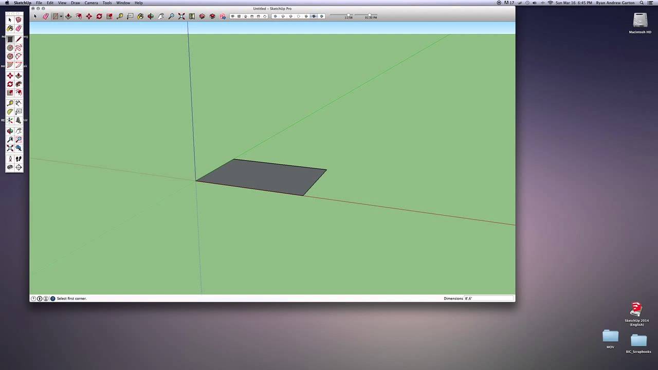 SKP WK1 07 DRAW with RECTANGLE 720P - YouTube