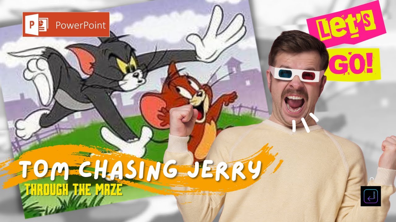 TOM CHASING JERRY THROUGH THE MAZE #motionpaths - YouTube