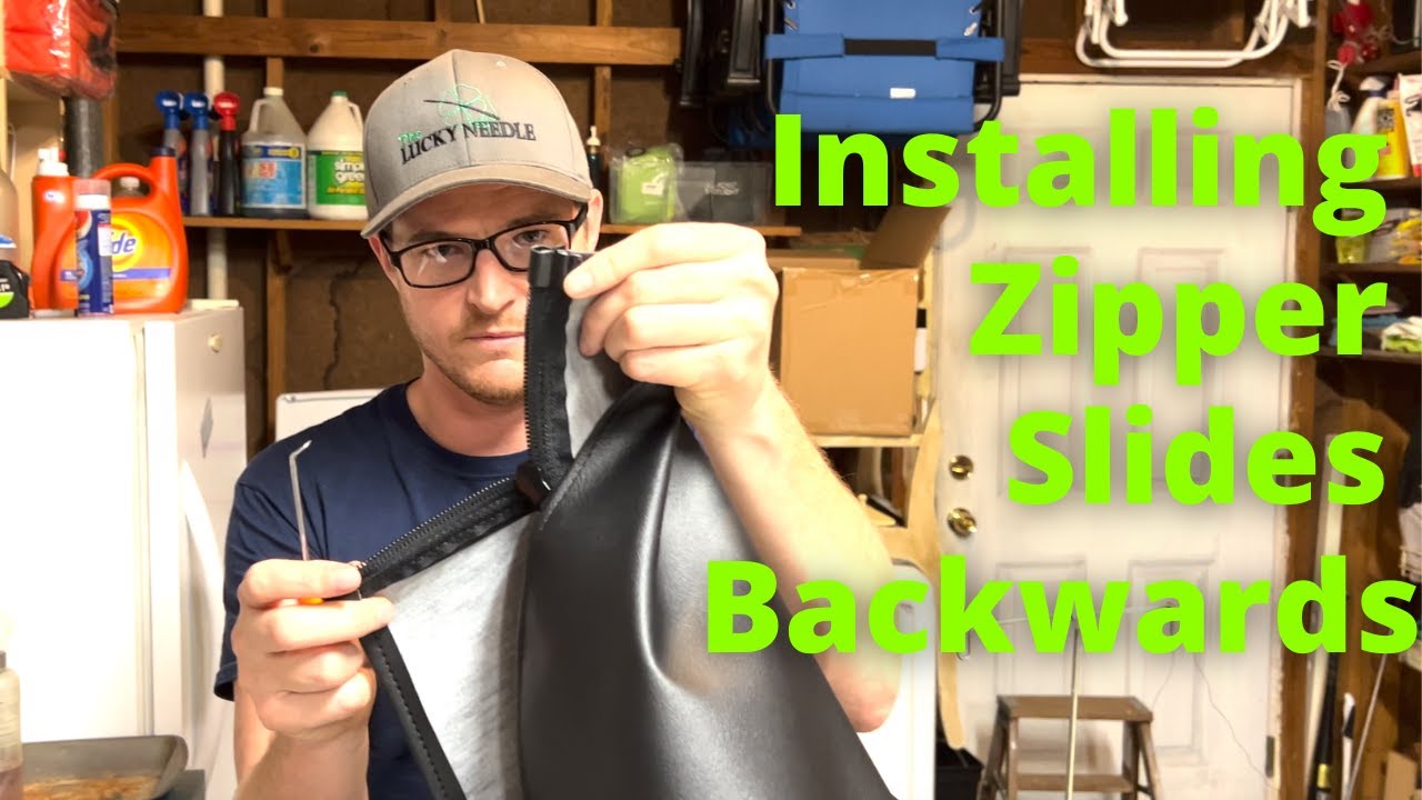 Installing Zippers Backwards - YouTube