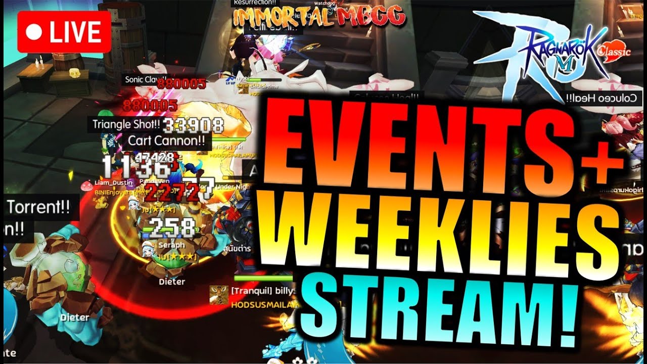 EVENTS & WEEKLIES RUNS!! - RAGNAROK M CLASSIC - YouTube