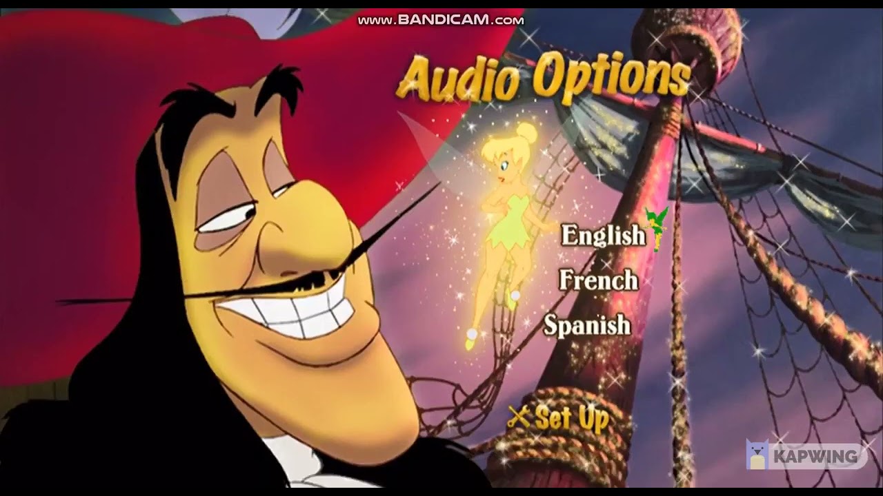 Peter Pan In Return to Never Land 2007 DVD Menu Walkthrough (Reverse ...