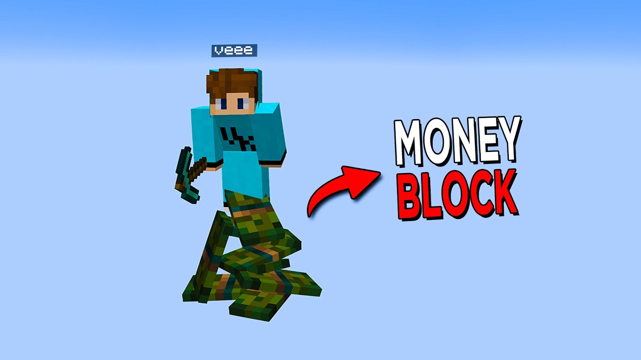 Minecraft, But It's On 1 Money Block - YouTube