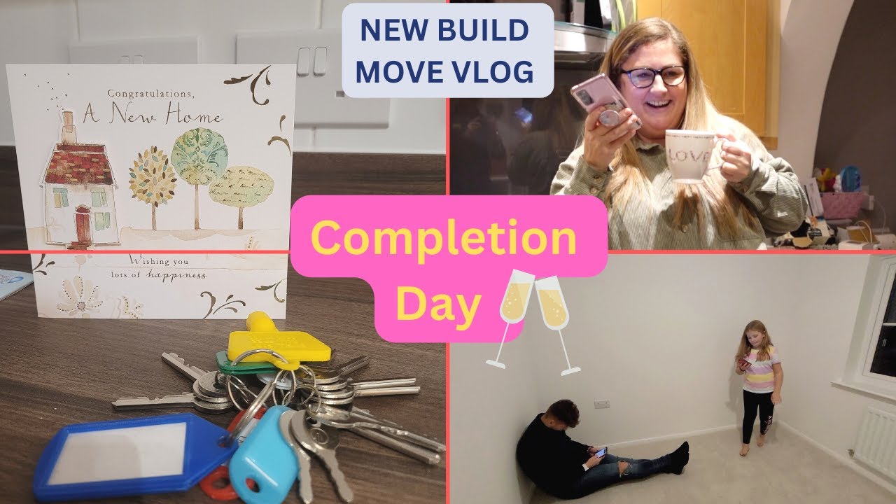 VLOGMAS DAY 1 | Completion Day On New Build House! - YouTube