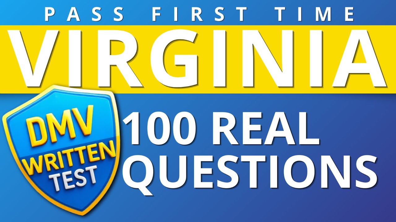 DMV Virginia Driving Test: 100 TOP Questions to Pass First Try! - YouTube