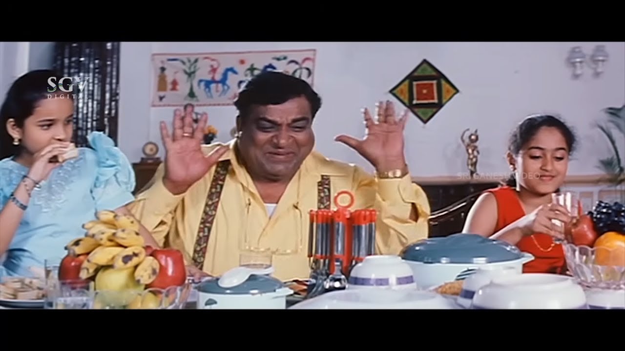 Doddanna Full Happy By Seeing Food Arrangement | Kanasugara Kannada ...