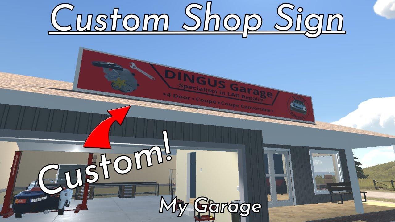 How to Make a Custom Shop Sign for My Garage! - YouTube