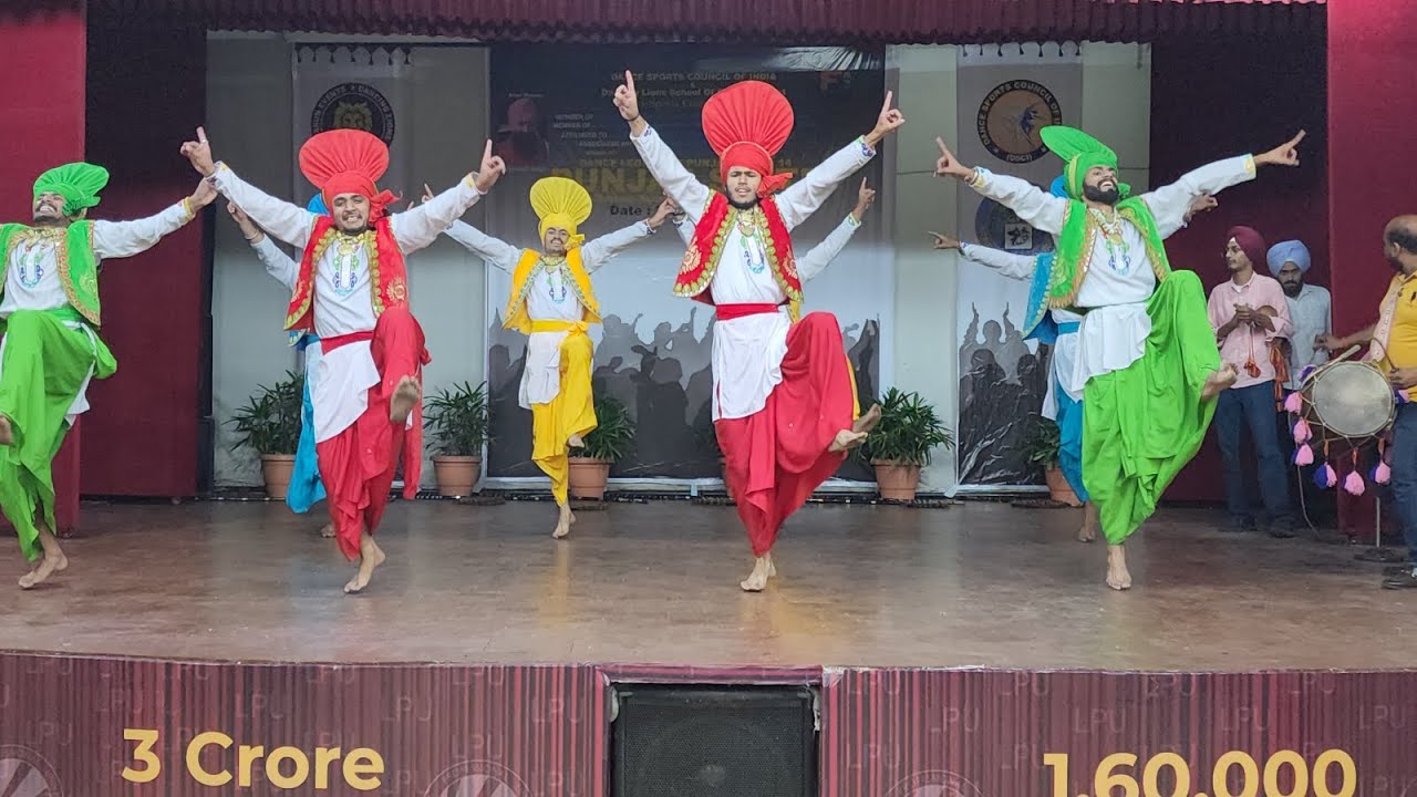 Bhangra || Folk Dance Competition at LPU || 2nd Position team || # ...