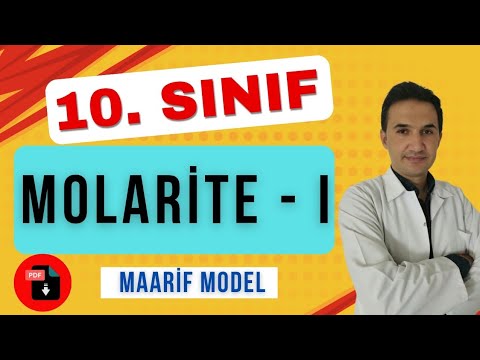 23. MOLARİTE - 1 + PDF 📂 | KİMYA 10. SINIF MAARİF MODEL | KİMYA GARANTİ #molarite #kimya10 #molarite