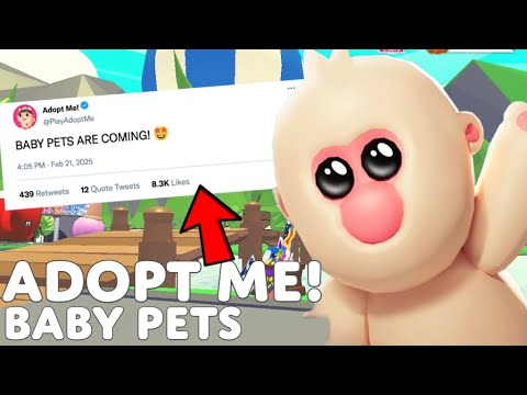 😱Adopt Me NEW BABY PETS UPDATE!🤩BABY TURTLE AND KANGAROO REVEALED👀 ...