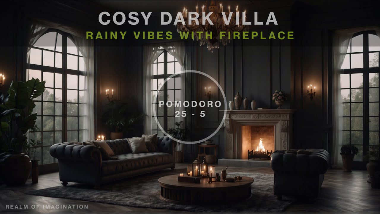 HYPER FOCUS with pomodoro timer and rain ASMR | Cosy Ambience - YouTube