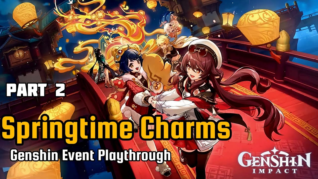 Springtime Charms Genshin Impact event playthrough part 2 - YouTube