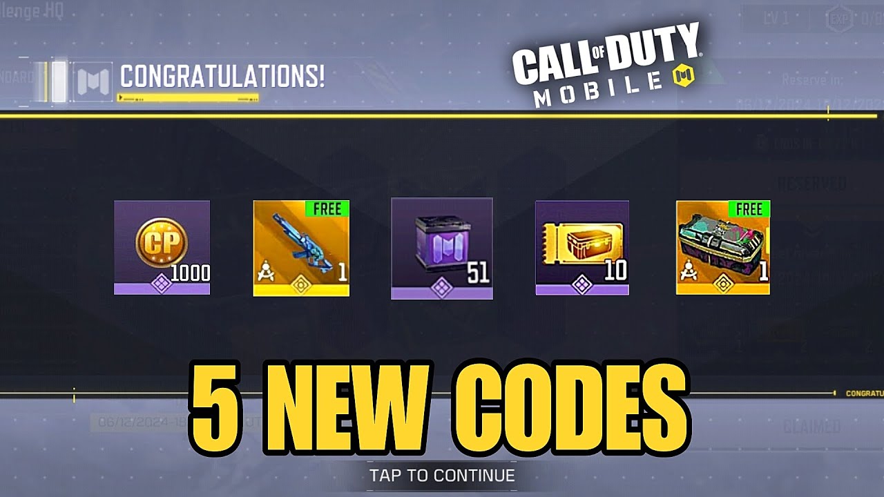 *NEW* CALL OF DUTY MOBILE 5 REDEEM CODES 2025 JANUARY | COD MOBILE NEW ...