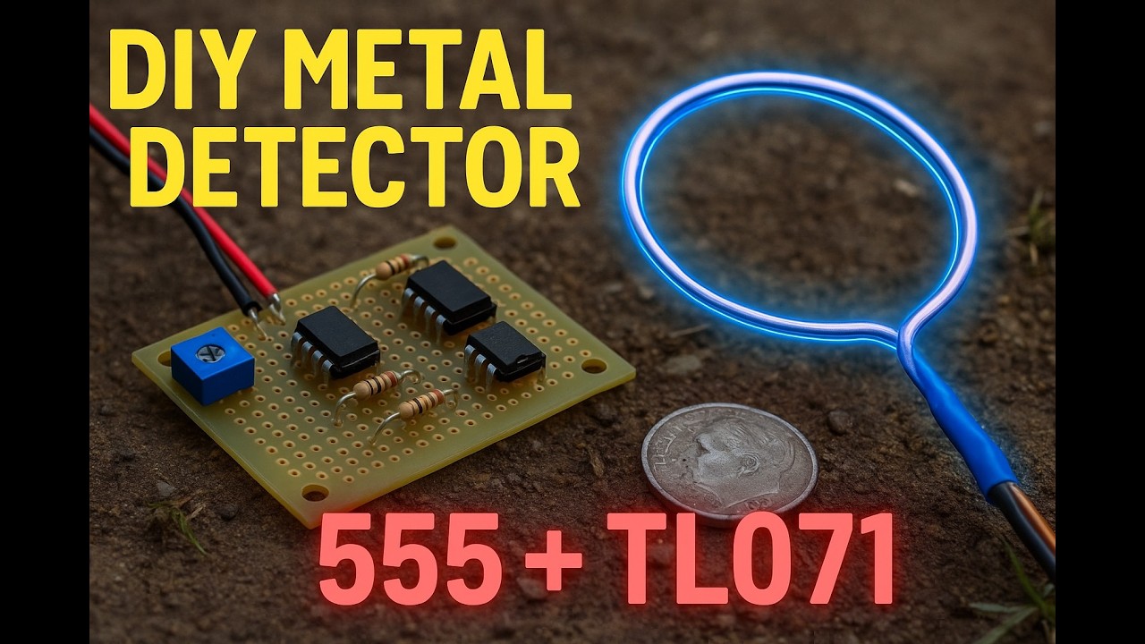 Diy metal detector🚀 From Scratch: Metal Detector Circuit with 555 ...