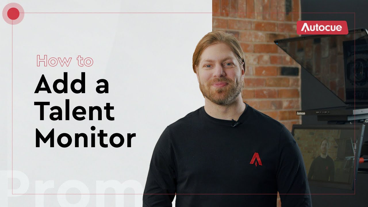 How to mount a talent monitor to a teleprompter - YouTube