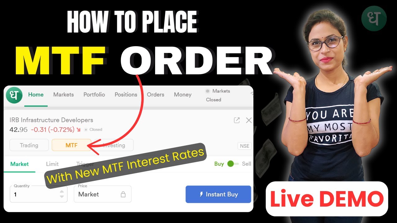 How to Place MTF Order on Dhan | MTF Interest Rates Slab Explain in ...
