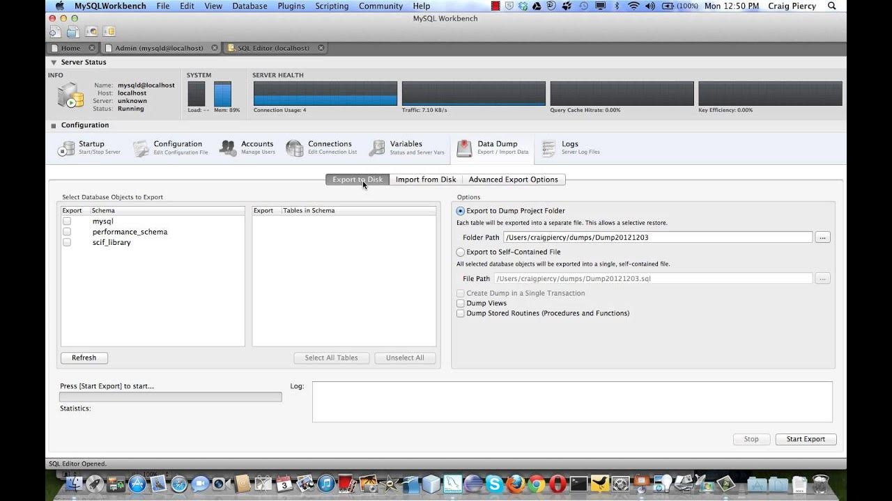Using Data Dump Files with MySQL workbench - YouTube