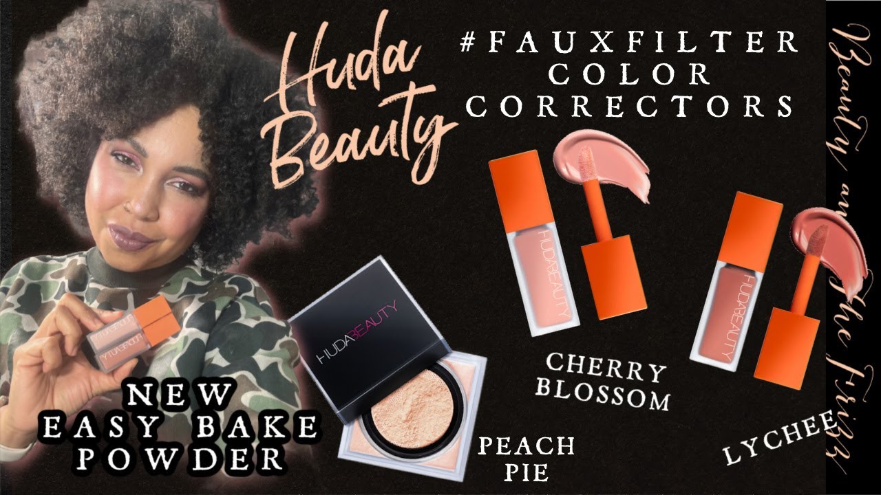 New Huda Beauty! PEACH PIE SETTING POWDER, #FAUXFILTER COLOR CORRECTORS ...