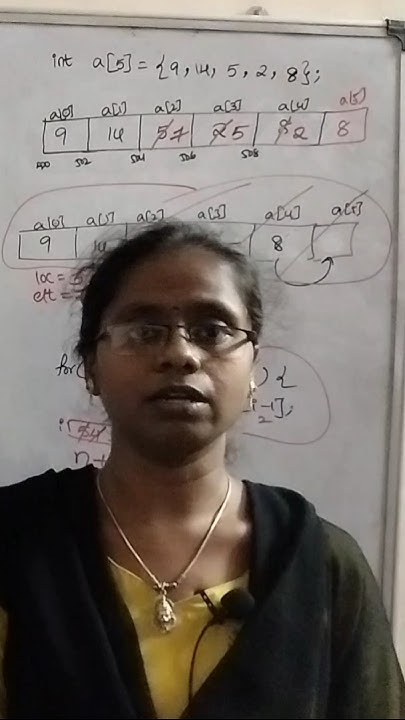 Arrays|1D arrays|program to insert an element into an array at specific location| - YouTube