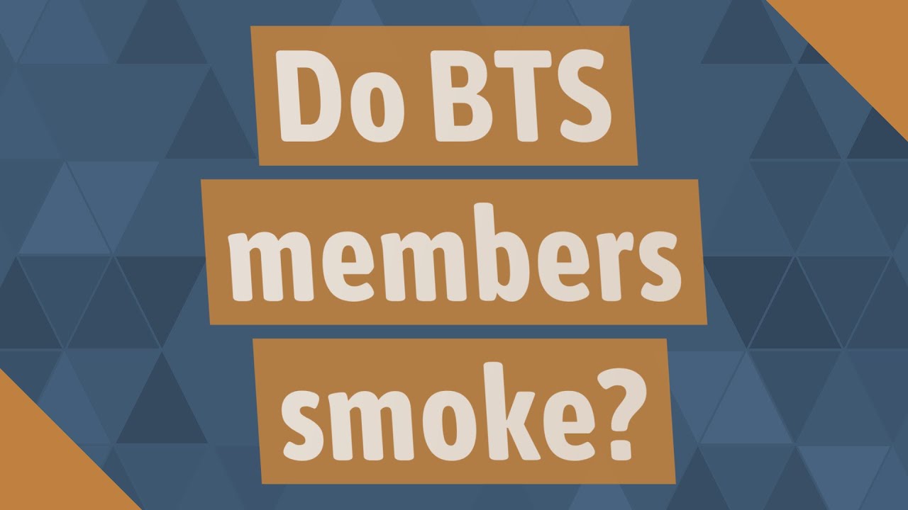 Do BTS members smoke? - YouTube