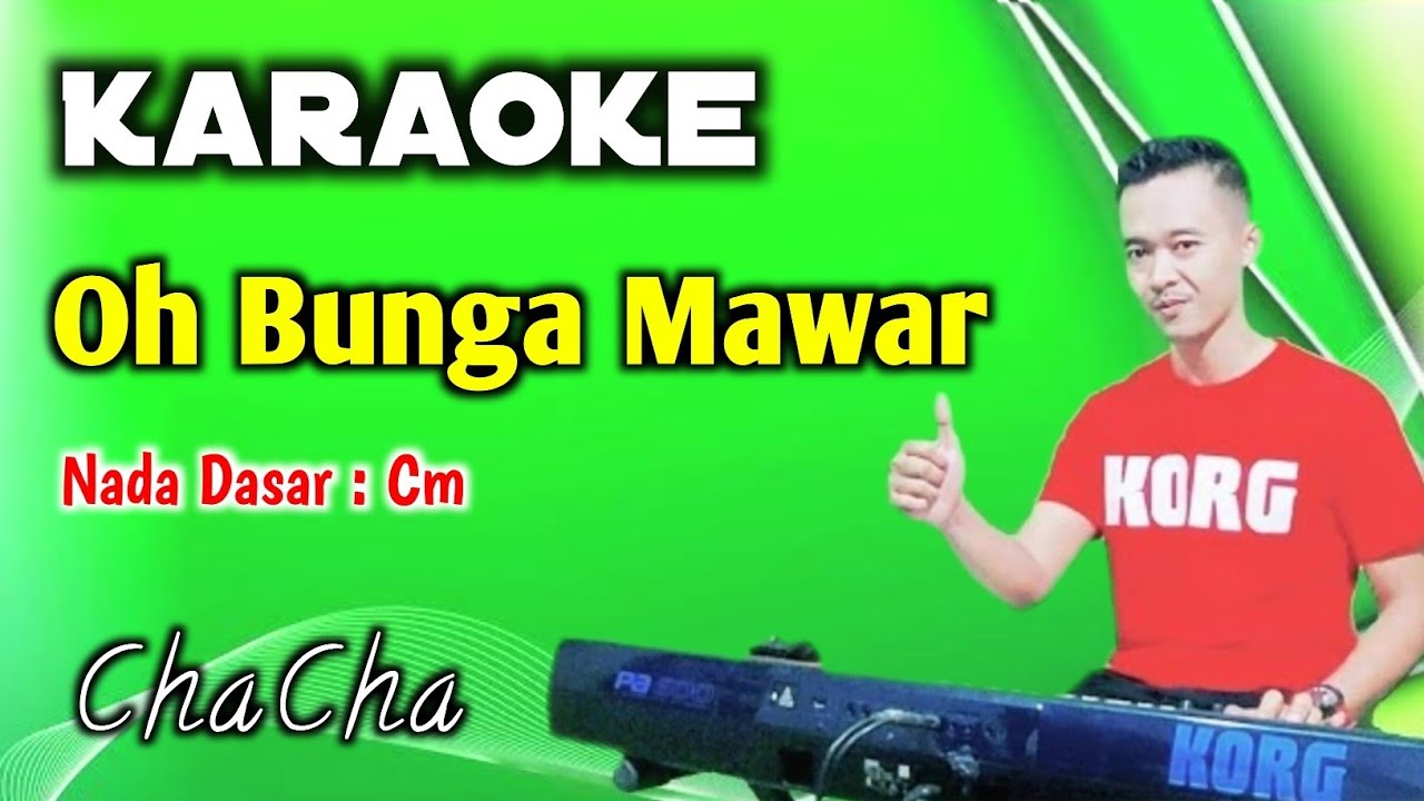 KARAOKE OH BUNGA MAWAR | VERSI MUSIK CHACHA - YouTube