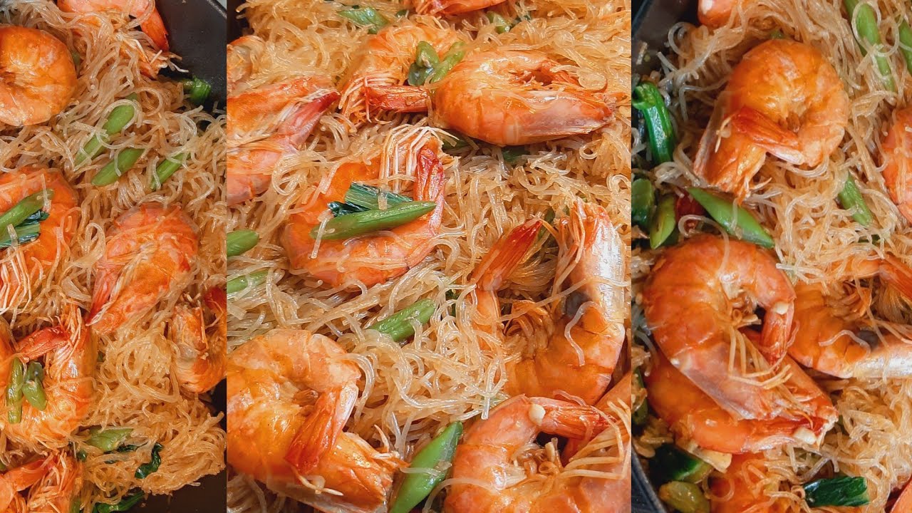 Pancit bihon na maraming Hipon|Craving satisfied pancit bihon|Filipino ...