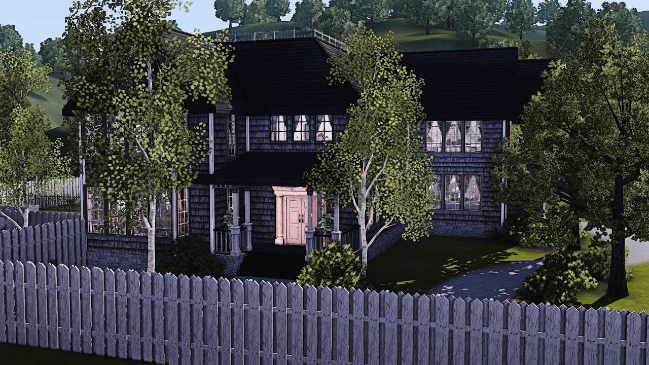 The Sims 3 | Goth Manor | Speed Build [Interior] - YouTube