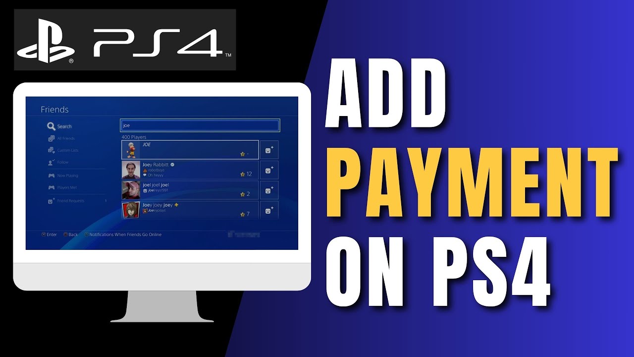 How To Add Payment Method On PS4 ! - YouTube