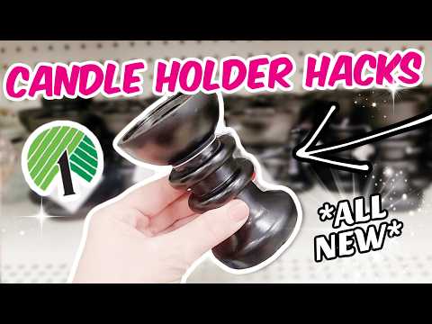 You'll never look at Dollar Tree Candle Holders the same way again! (genius hacks to try ASAP)