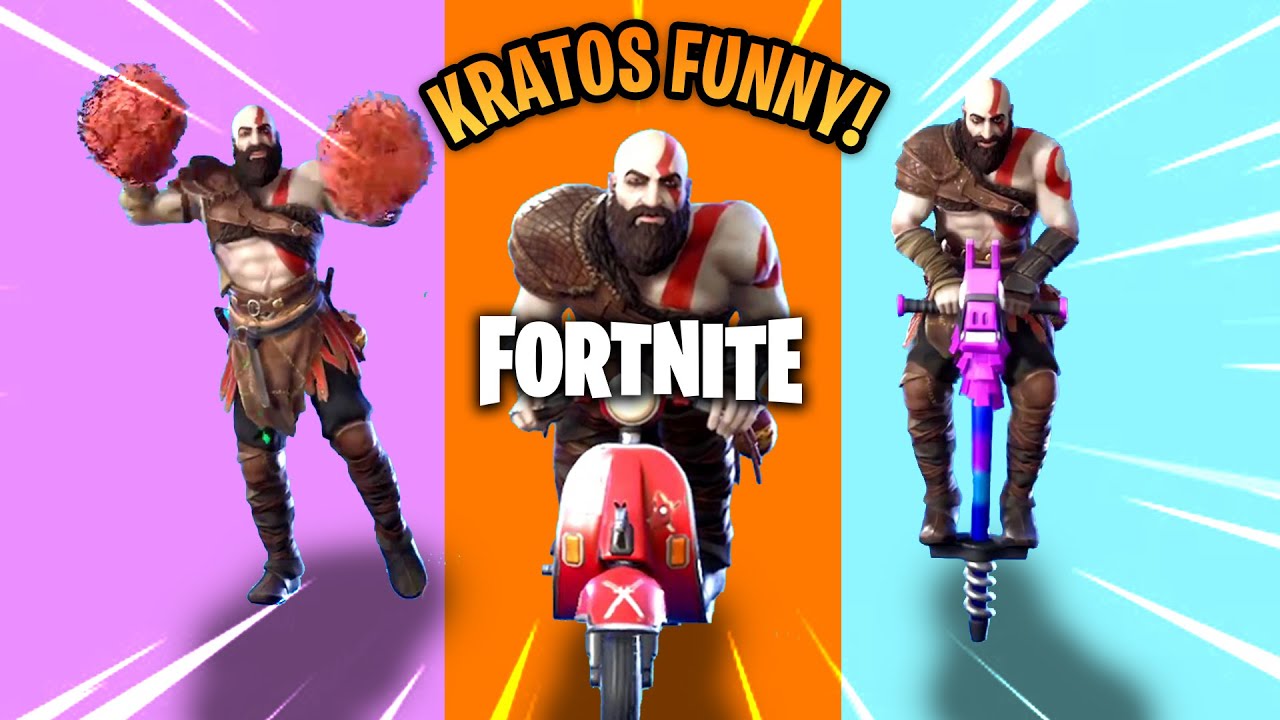 Kratos Looks FUNNY with this 25 Fortnite Dances!! - YouTube