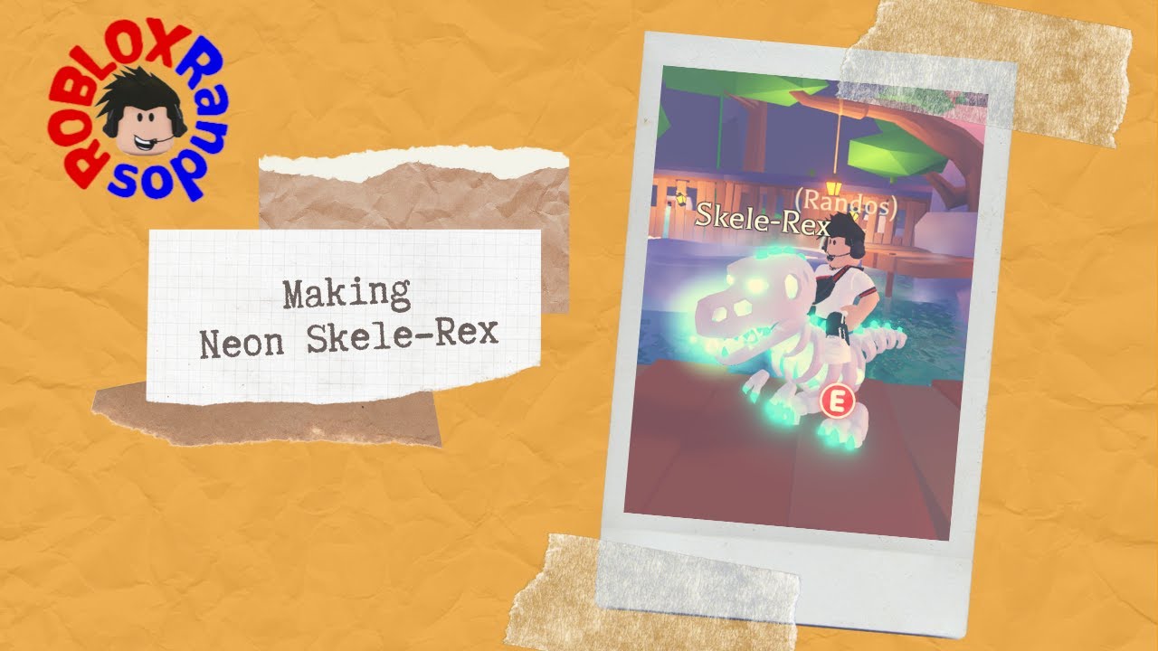 Making NEON SKELE-REX in Adopt Me Roblox! - YouTube