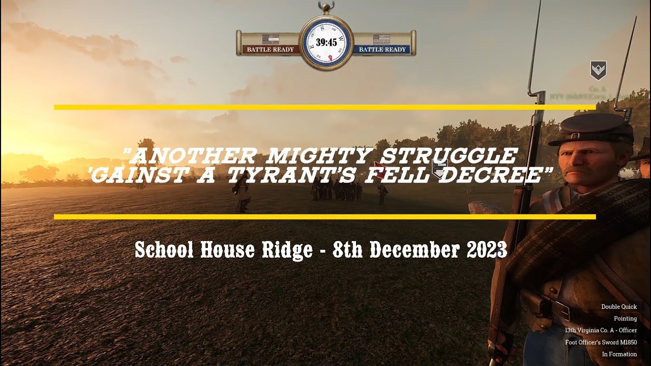 Claiming the Valley at School House Ridge (War of Rights) - YouTube