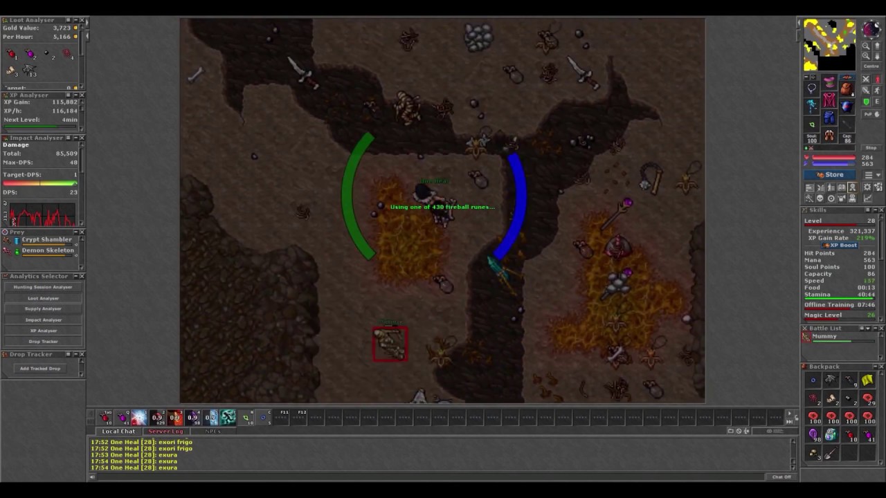 Tibia #20 [ Levels 28-29 / Magic 26 / Spike kazordoon ] - YouTube