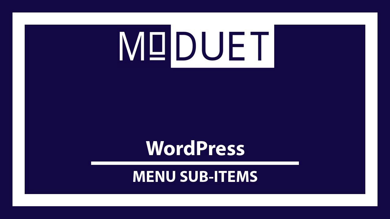 How To Add Menu Sub Items To Your Wordpress Website Youtube