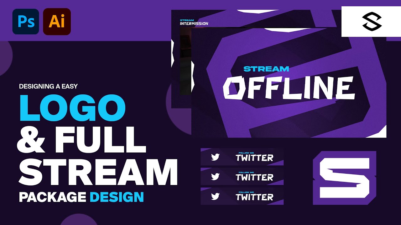 Creating an Easy Logo & Stream Package Design - YouTube