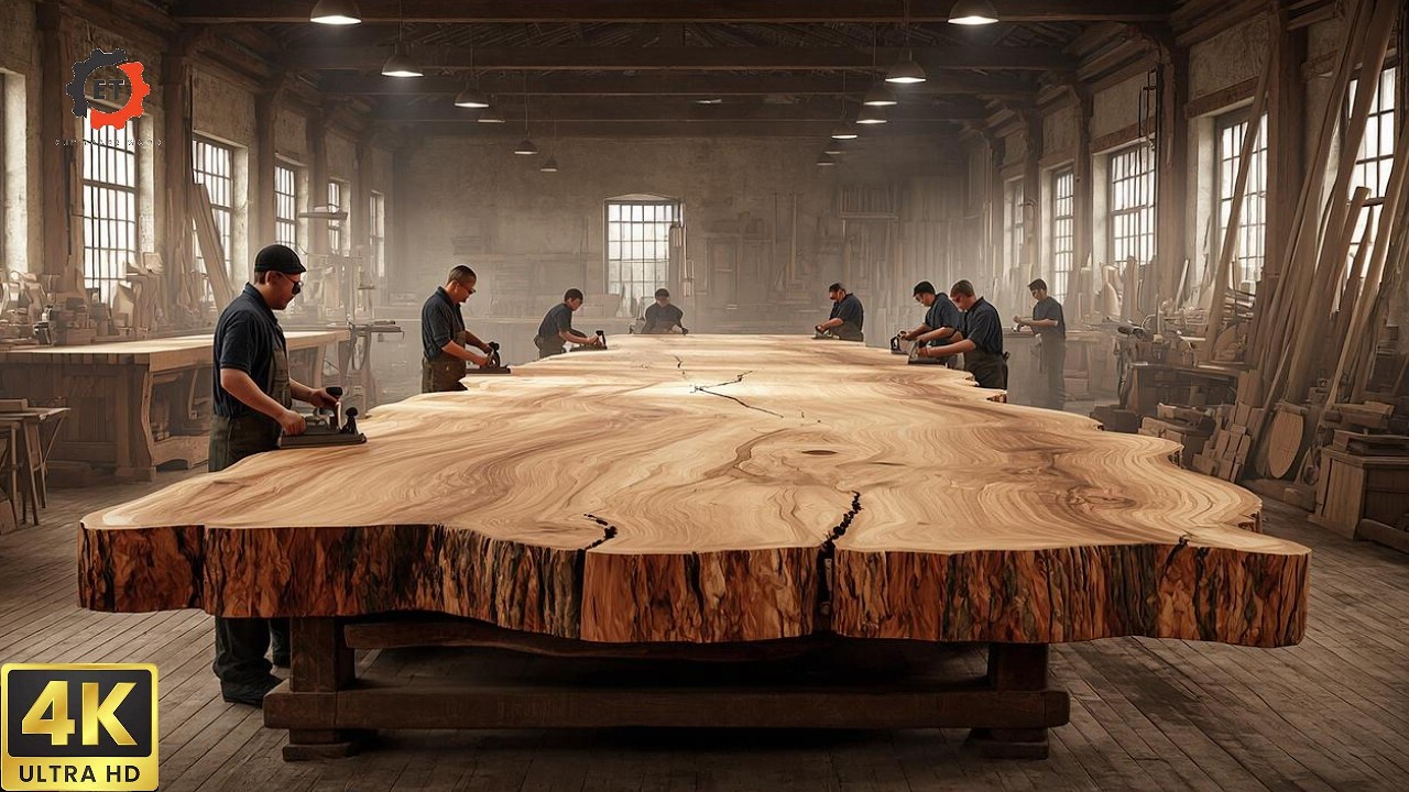 Unstoppable Cut! Transforming a Colossal Log into a Massive Table: The ...