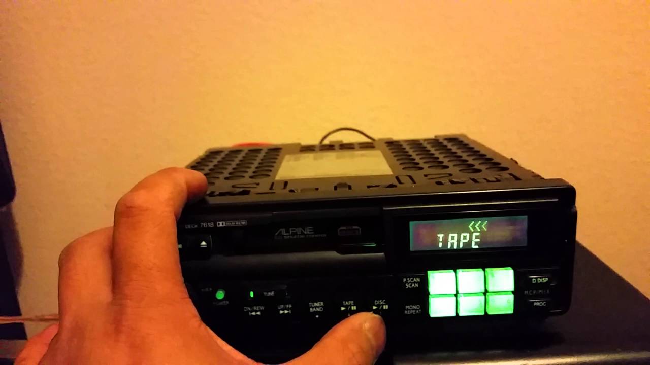 Alpine 7618 and 5952z and 5952v cd changer - YouTube