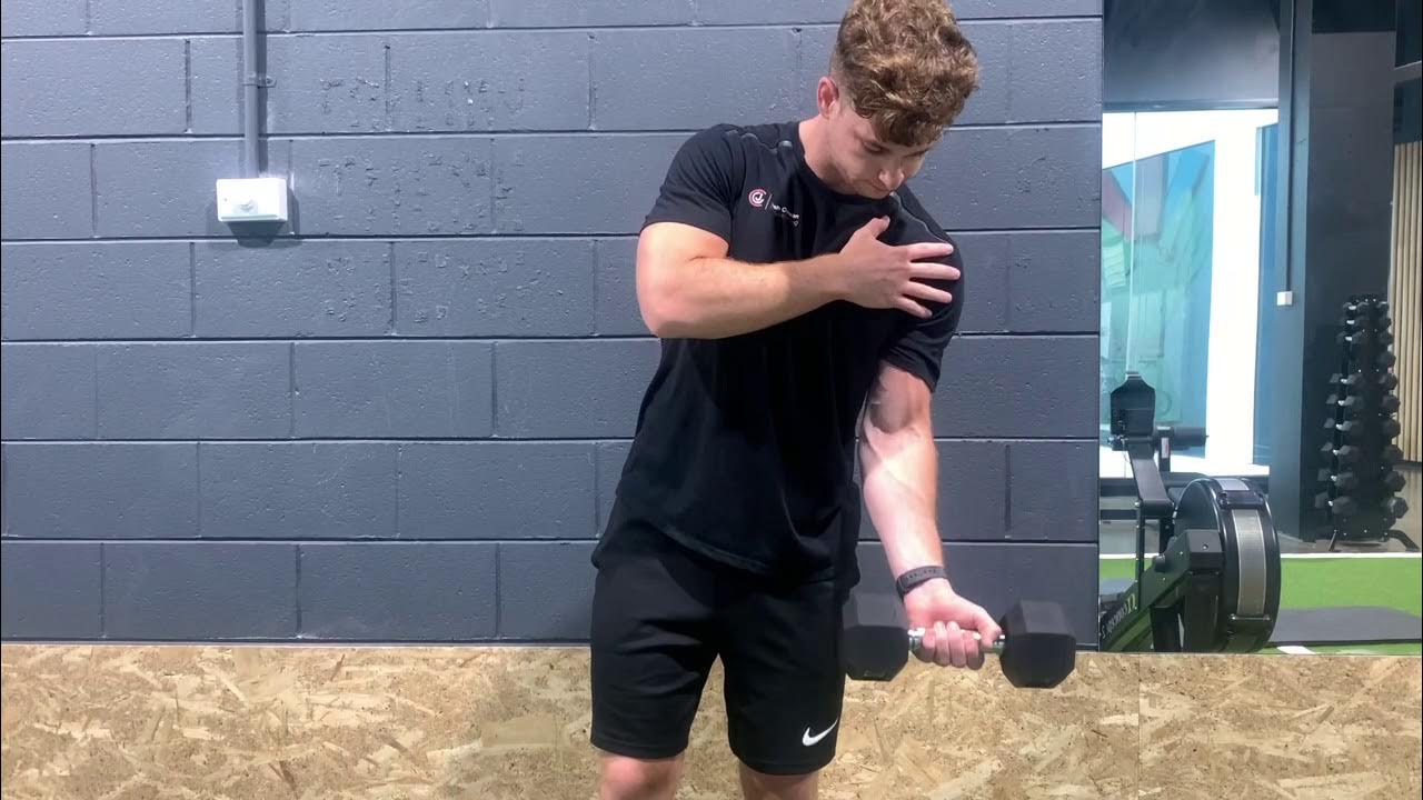 Exercise Tutorial - Unilateral DB Bicep Curl - YouTube