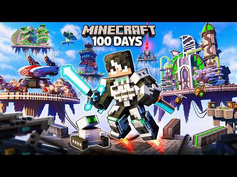 I Survived 100 Days in ALL THE MODS in SKYBLOCK!