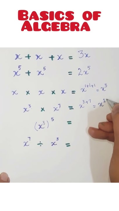 basics of algebra | scientific notation | addition subtraction division ...
