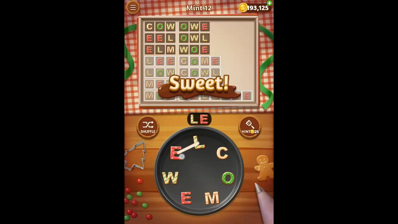 Word Cookies Mint Pack Level 12 Answers - YouTube