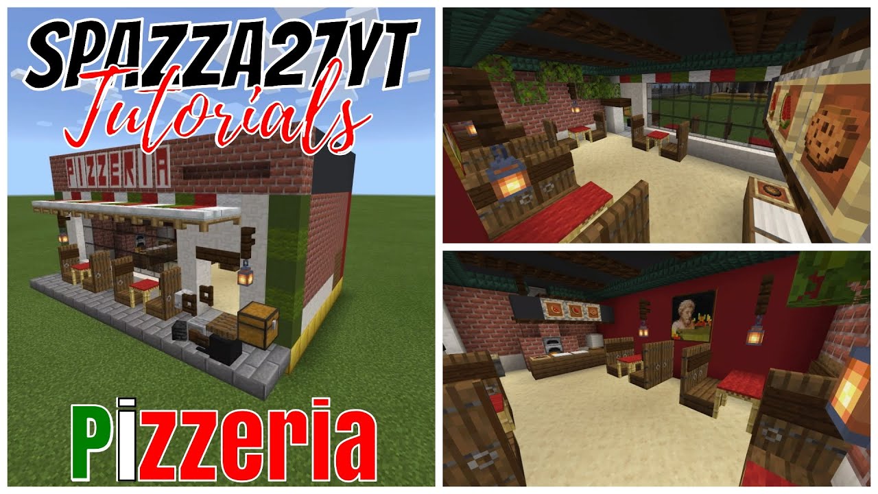 Minecraft Small Shops #6 Pizzeria Tutorial - YouTube
