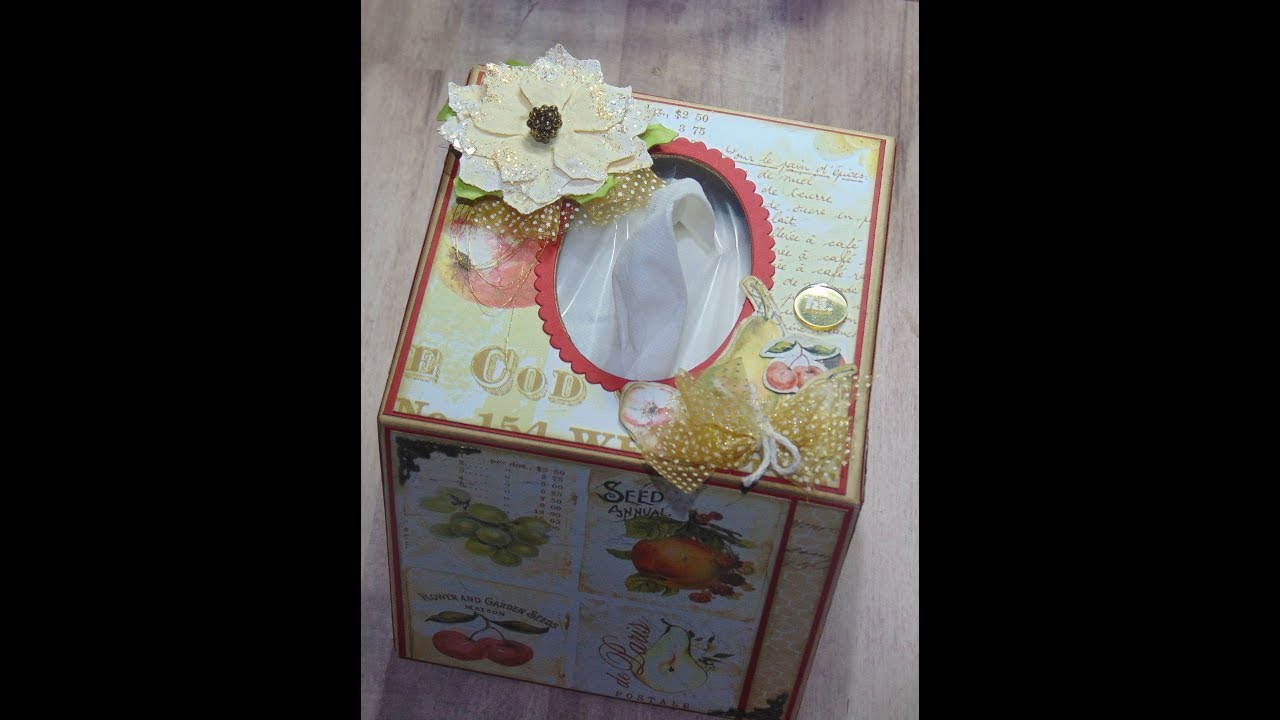 Sm Tissue Box cover - Country Craft Creations Design Team - YouTube