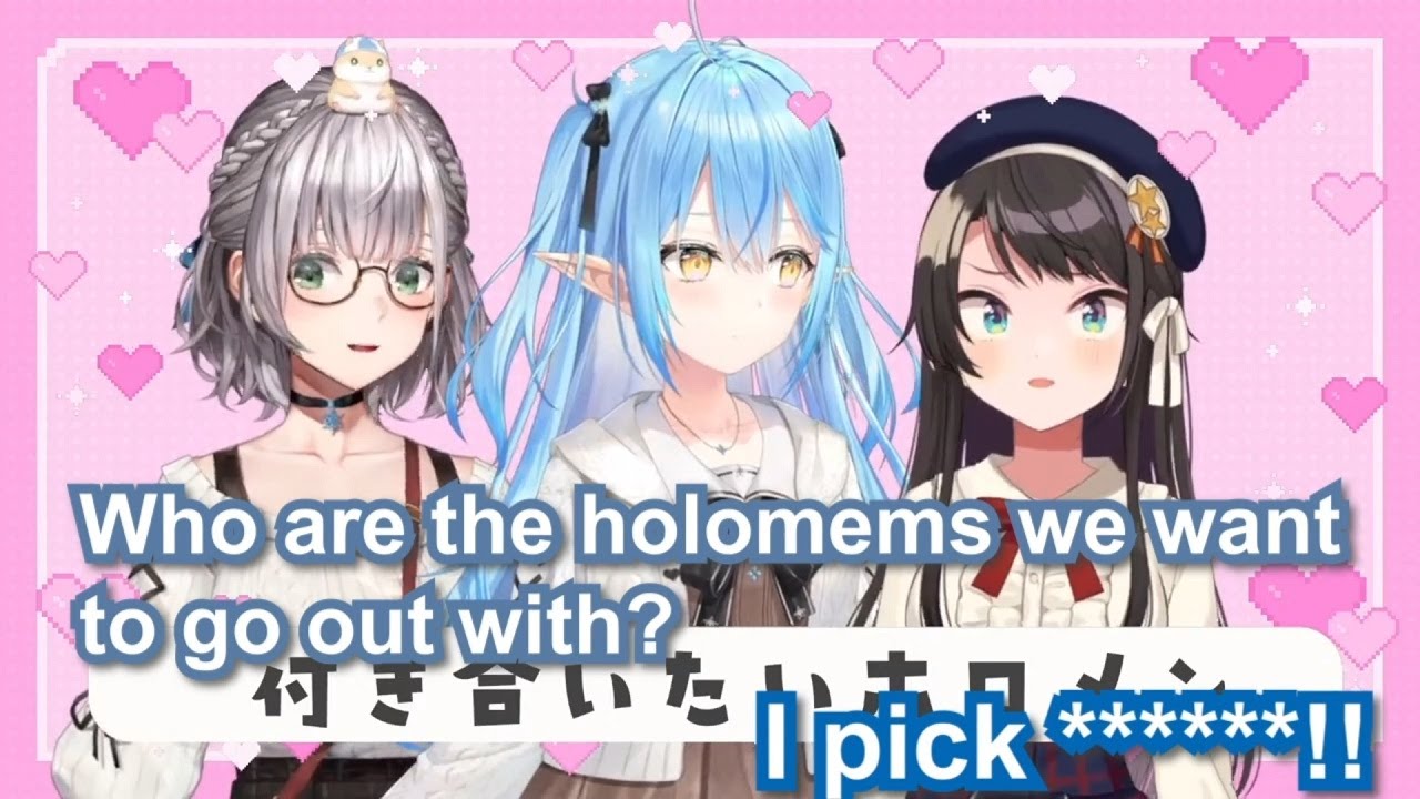 Which holomems do Noel, Lamy and Subaru want to go out with? 【Eng Sub ...