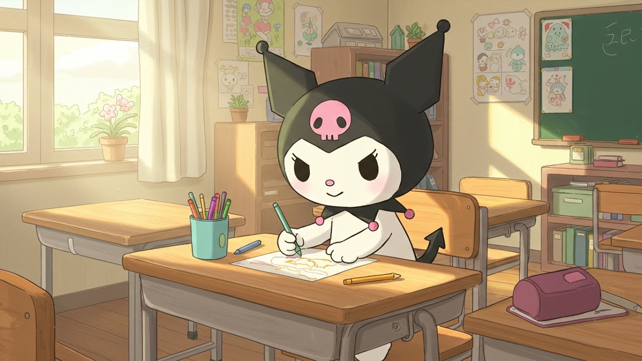 Kuromi Study Sketch ️ Cozy Lofi Beats to Focus on Art, Study & Creative ...