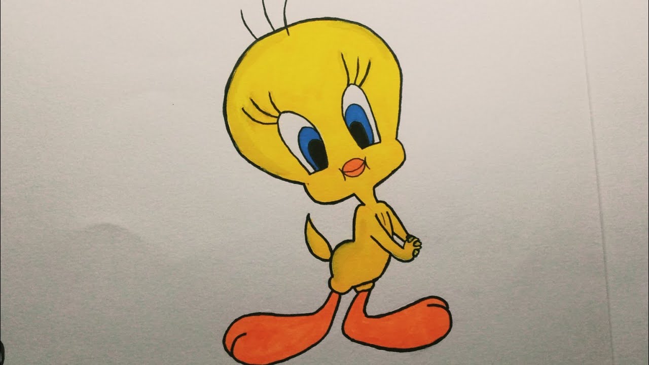 Easy Drawing of Tweety Bird Step By Step. || Drawing For kid's. - YouTube