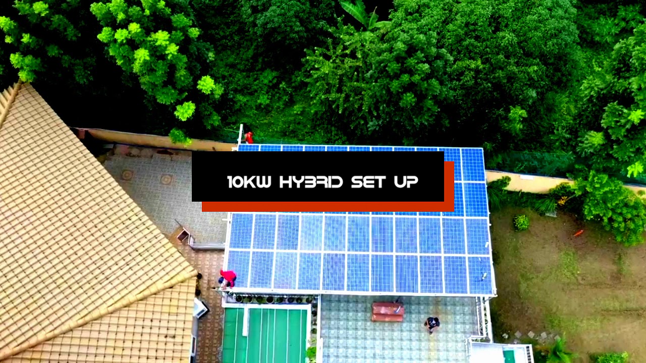 solar hybrid set up 10 kw tinurik tanauan batangas.. - YouTube