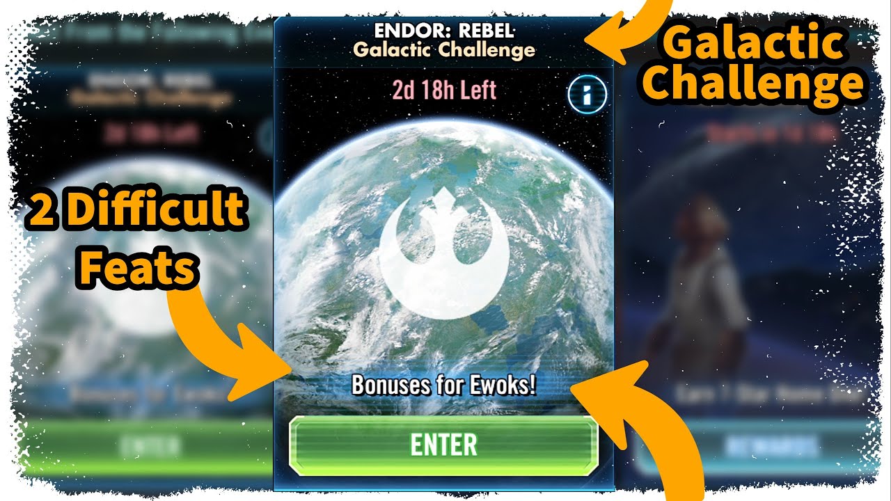 2 Difficult Feats in Endor: Rebel - Galactic Challenge - SWGoH - YouTube