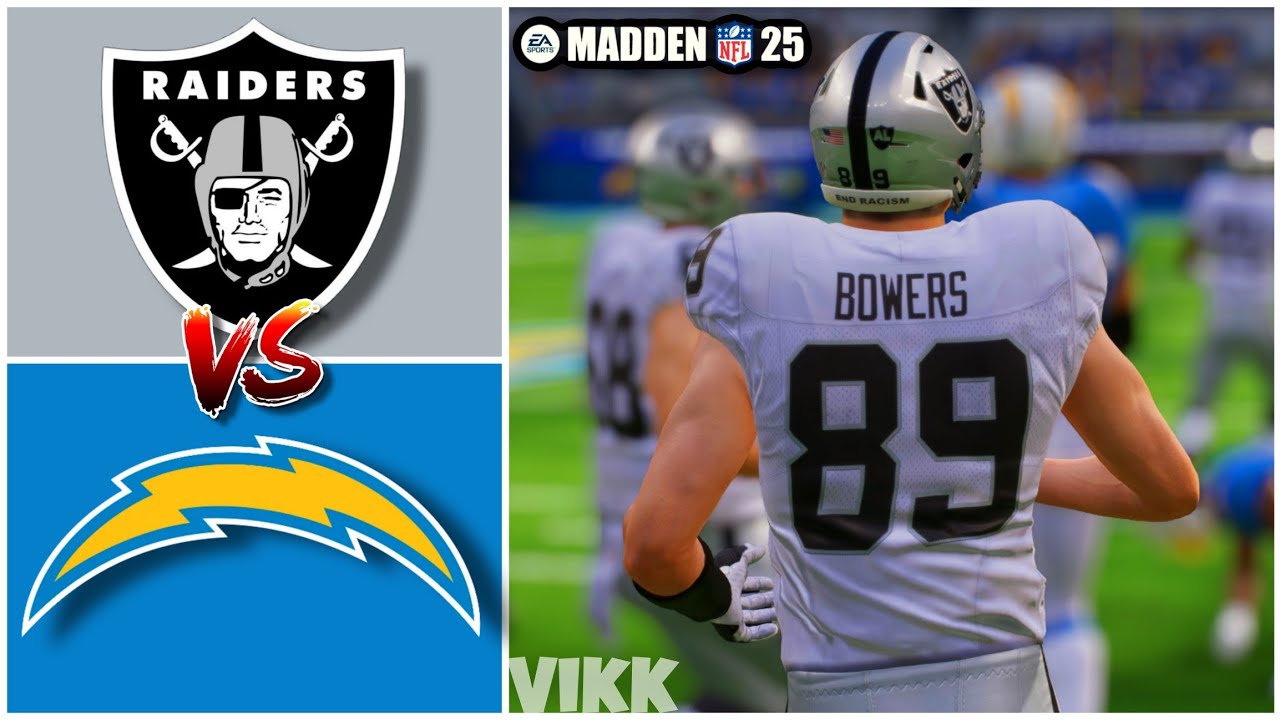 Raiders vs Chargers Week 1 Simulation (Madden 25 Rosters) - YouTube