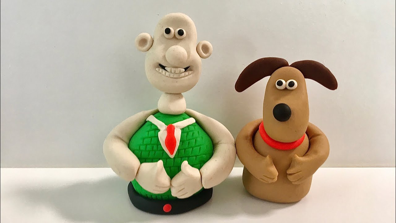 ♥️ Clay with me- make Wallace (Wallace and Gromit) |playdoh model craft ...