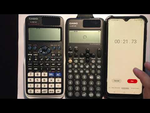 Casio fx-991EX vs fx-991CW Prueba de velocidad - YouTube